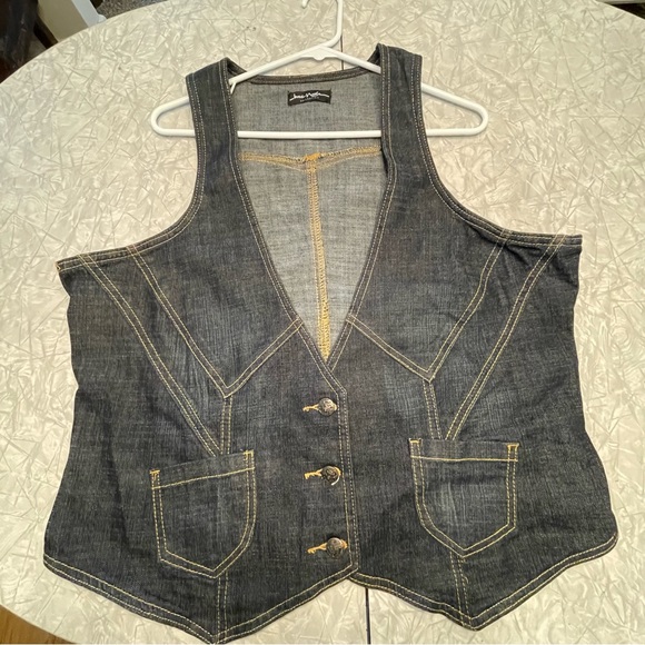 Jamie Nicole | Jackets & Coats | Vintage Jamie Nicole Denim Vest | Poshmark